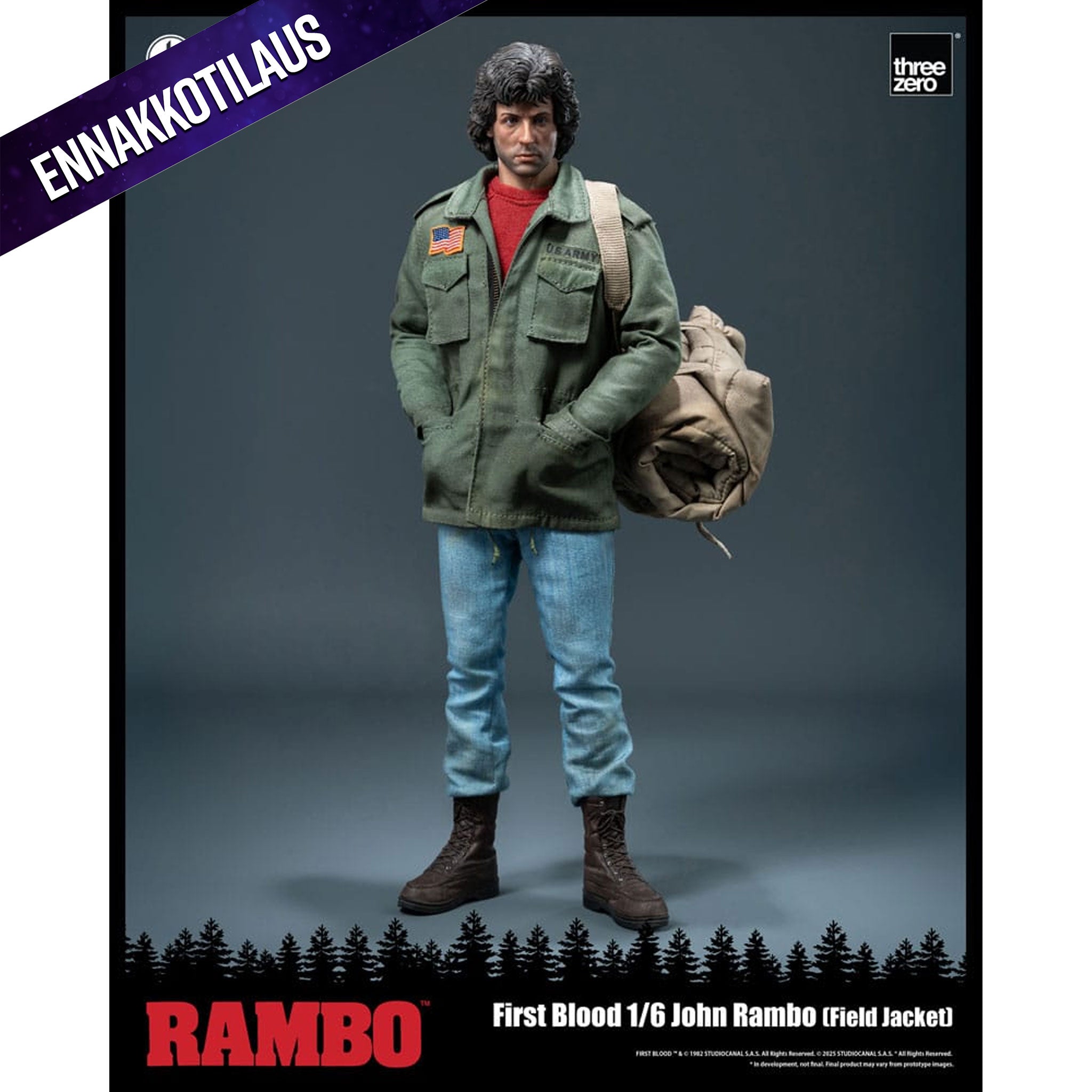 Rambo: First Blood Action Figure 1/6 John Rambo (Field Jacket ...